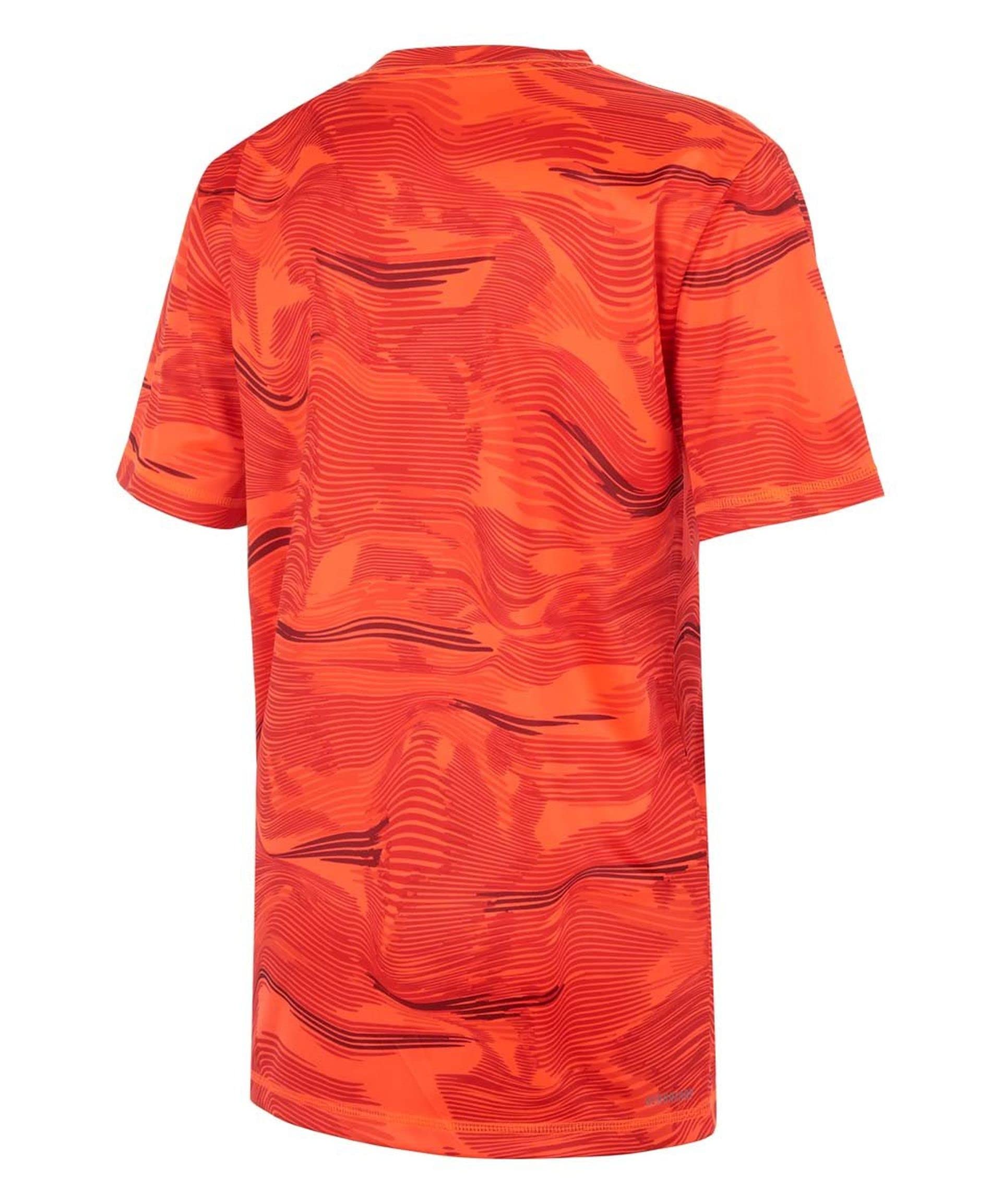 adidas Boys' Short Sleeve Warped Camo Allover Print Tee (Large, Solar Red)
