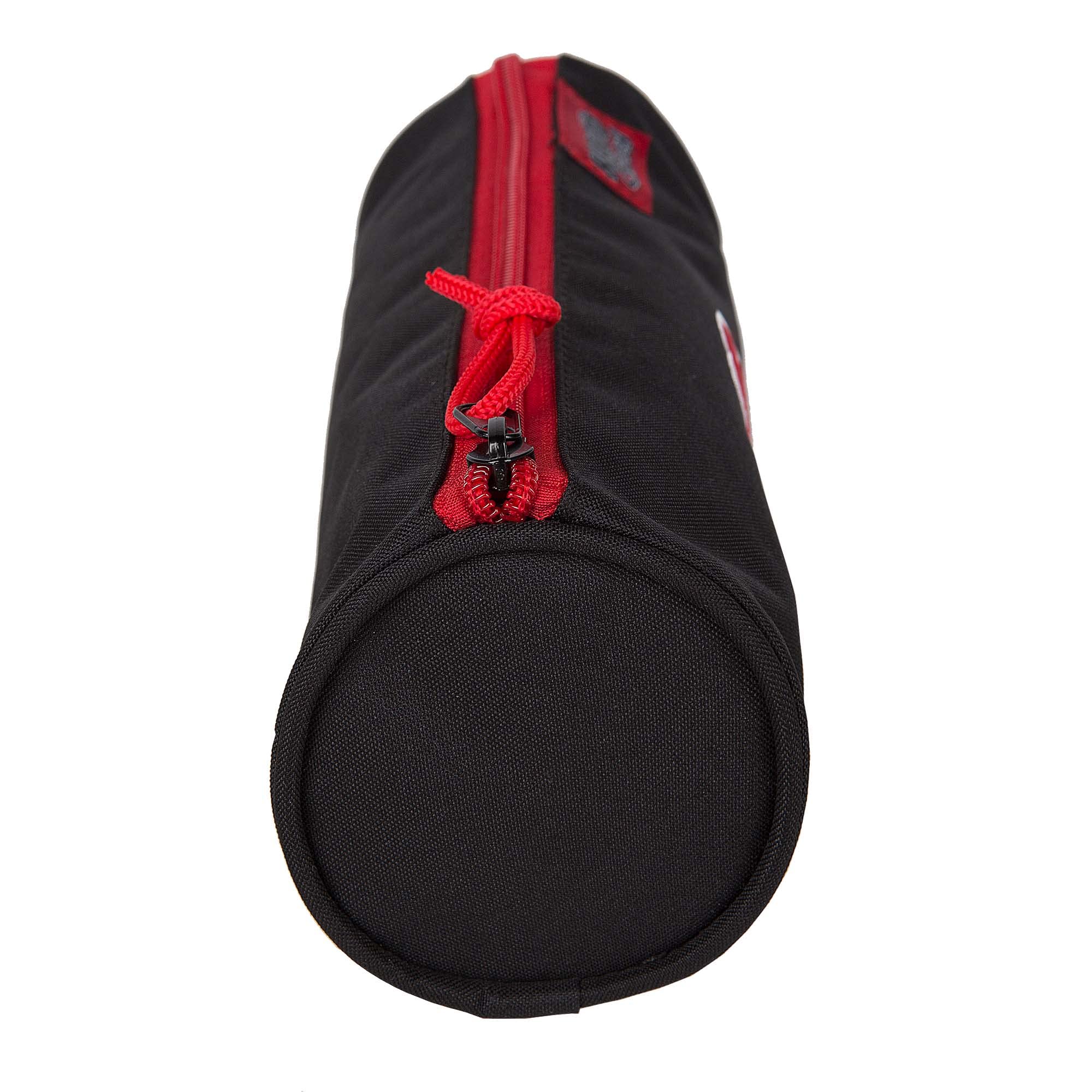 Naruto Cloud Gamer Pencil Case - Round Pencil Case with 1 Large Compartment - Lined Interior - Embroidered Details - Zipper with Ergonomic Grip - 8 × 22 × 8 cm - Toybags