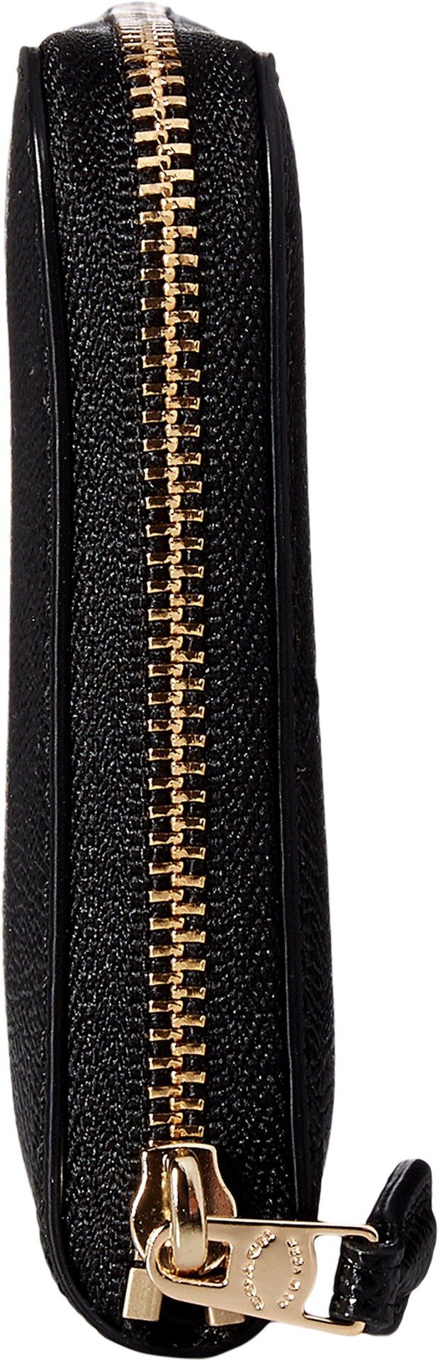 Coach Crossgrain Leather Medium Zip Around Wallet Li/Black One Size