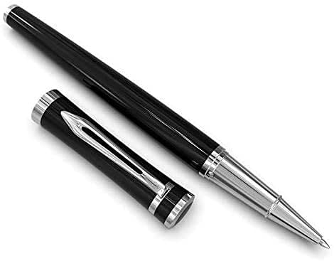 Wordsworth & Black Gel Rollerball Pen [Black Chrome], Journaling, Note-Taking, Business, Professional, Executive Writing Pens; Perfect Roller Ball Pen Gift for Men and Women