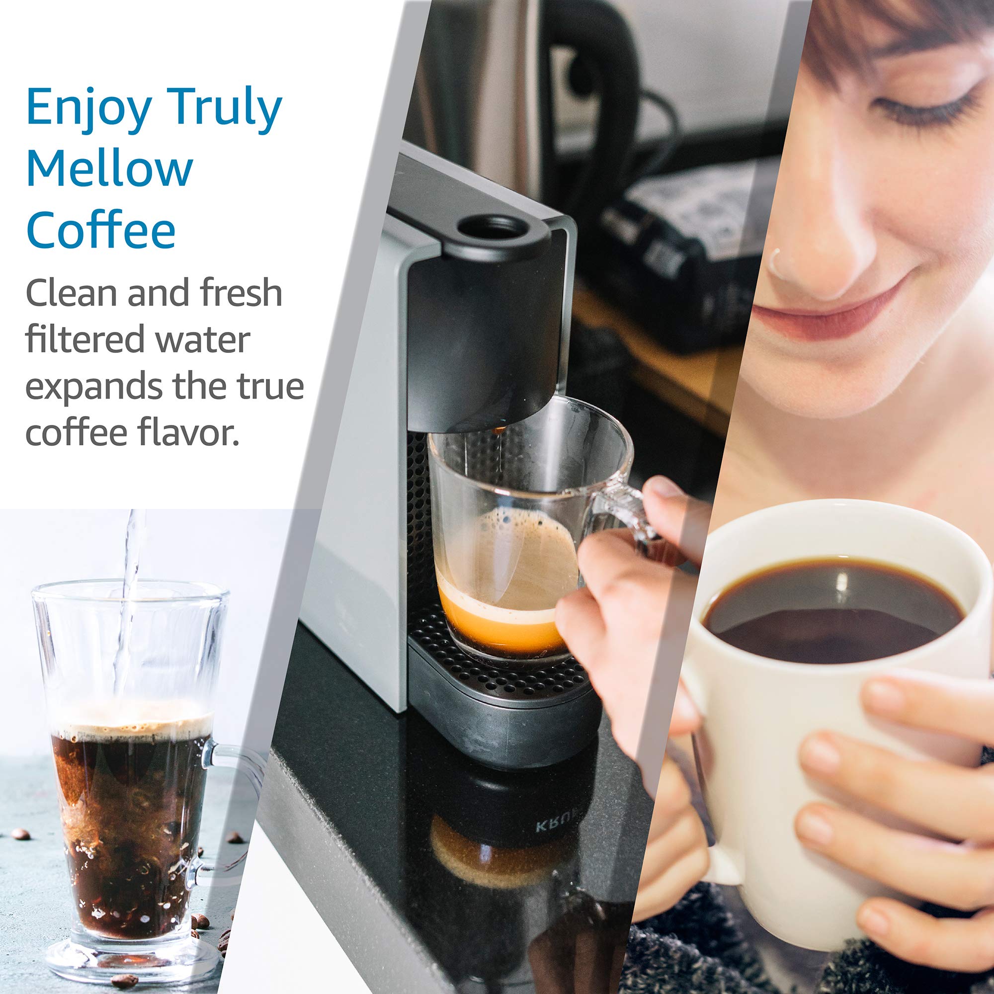 AQUACREST TÜV SÜD Certified Coffee Water Filter, Replacement for De'Longhi 5513292811, DLS C002, CFL-950, SER3017, ECAM/ETAM Series, EC680, BCO420 (Pack of 2, Packing may vary)