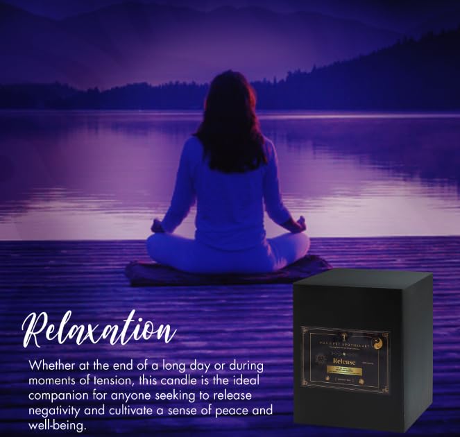 Manifest Apothecary Healing Remedies & Ritual Supplies - Manifestation Candles - for Emotional Burden Support - Purple (Release)