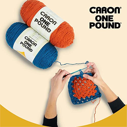 Caron One Pound Kelly Green Yarn - 2 Pack of 454g/16oz - Acrylic - 4 Medium (Worsted) - 812 Yards - Knitting, Crocheting & Crafts