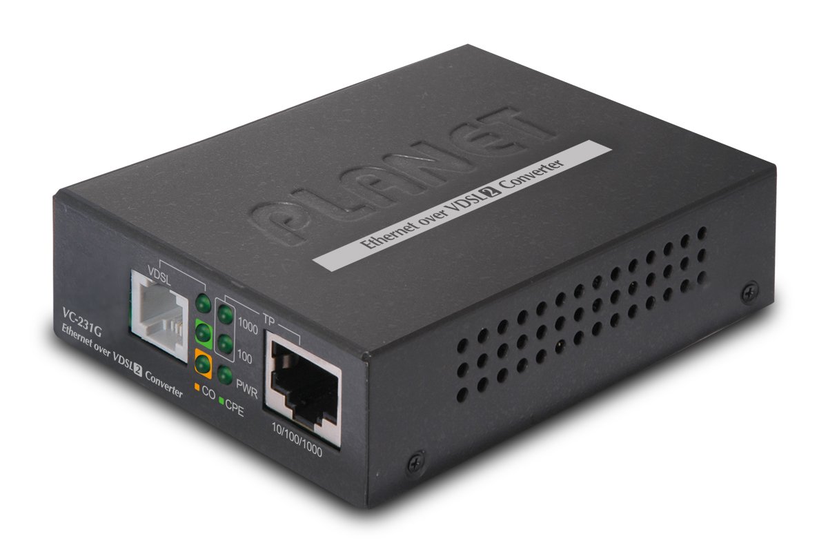 Planet VC-231G 1-Port 10/100/1000T Ethernet to VDSL2 Bridge (30a Profile w/G.vectoring)