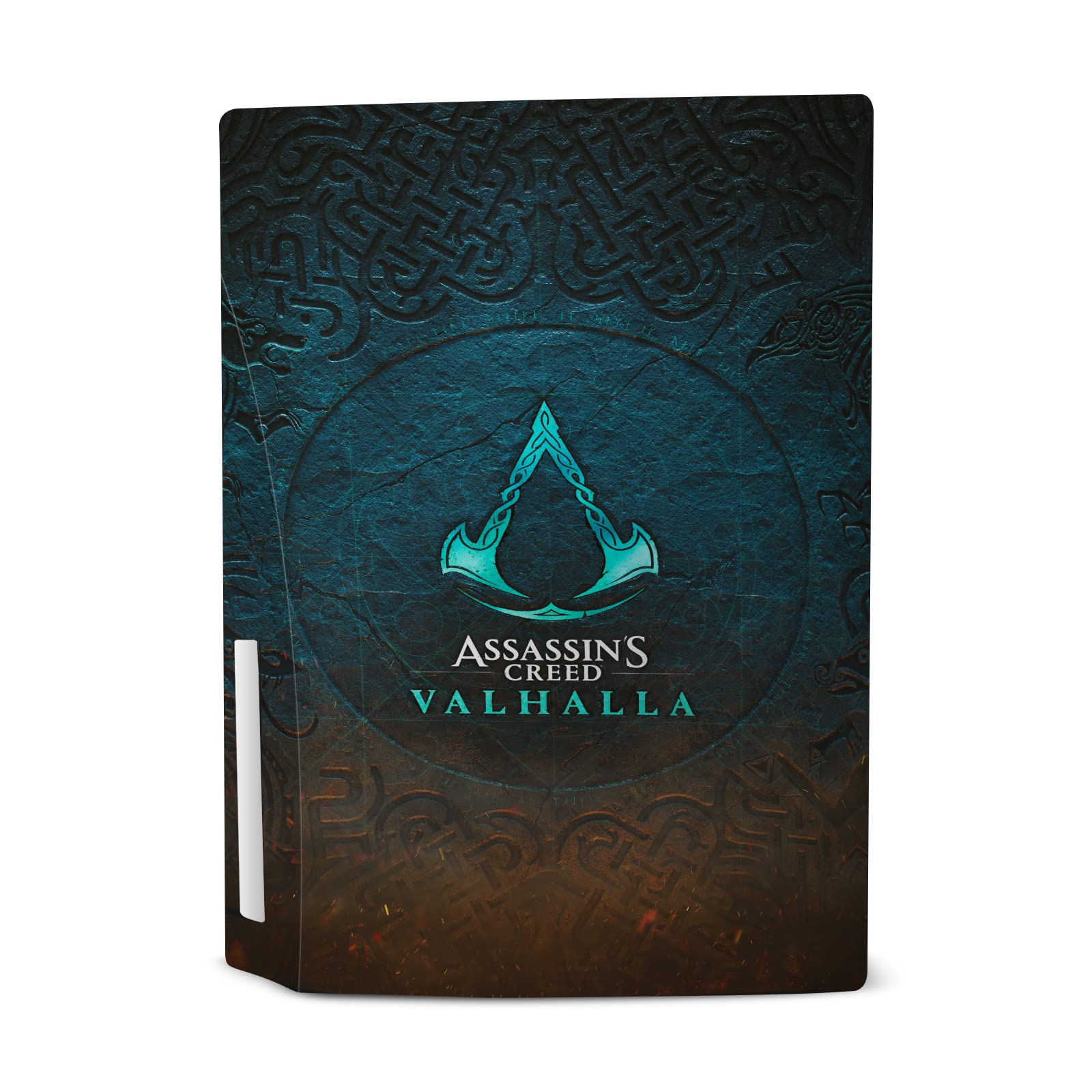 Head Case Designs Officially Licensed Assassin's Creed Logo Valhalla Key Art Matte Vinyl Faceplate Sticker Gaming Skin Decal Cover Compatible With Sony PlayStation 5 PS5 Disc Edition Console