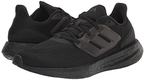 adidas Women's Pureboost 22 Running Shoe, Black/Black/Carbon, 8