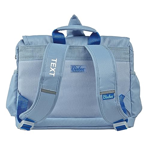Bixbee Kids Backpack, Blue Shark Backpack for Boys & Girls, Water Resistant Backpack with Pockets, Durable Zippers & Easy Carry Design - Perfect Size Children's Bookbag for School.