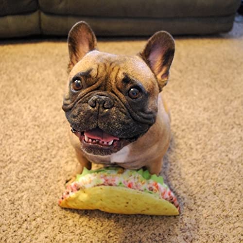 Doggijuana | Dog Toy and Juananip Refill Bundle | Includes Refillable Catnip Toy & Organic Catnip Refill | Naturally Calming (Taco Bundle)