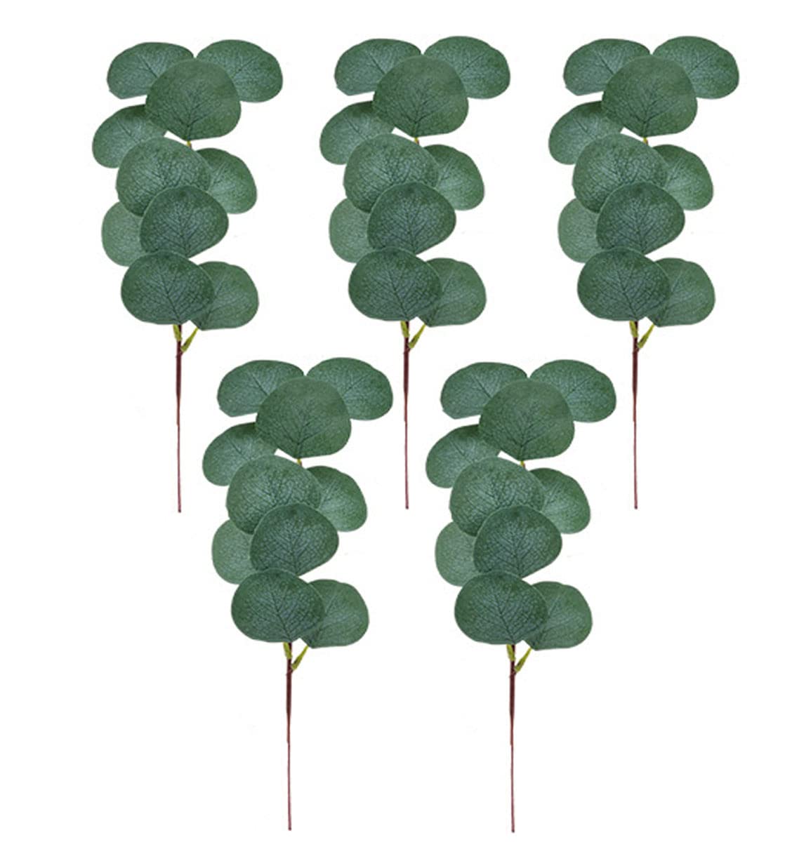 CYOIDAI Silk Eucalyptus Stems Picks Spray Fake Greenery for Garden Wedding Home Outdoors Decorations, 20 Pack