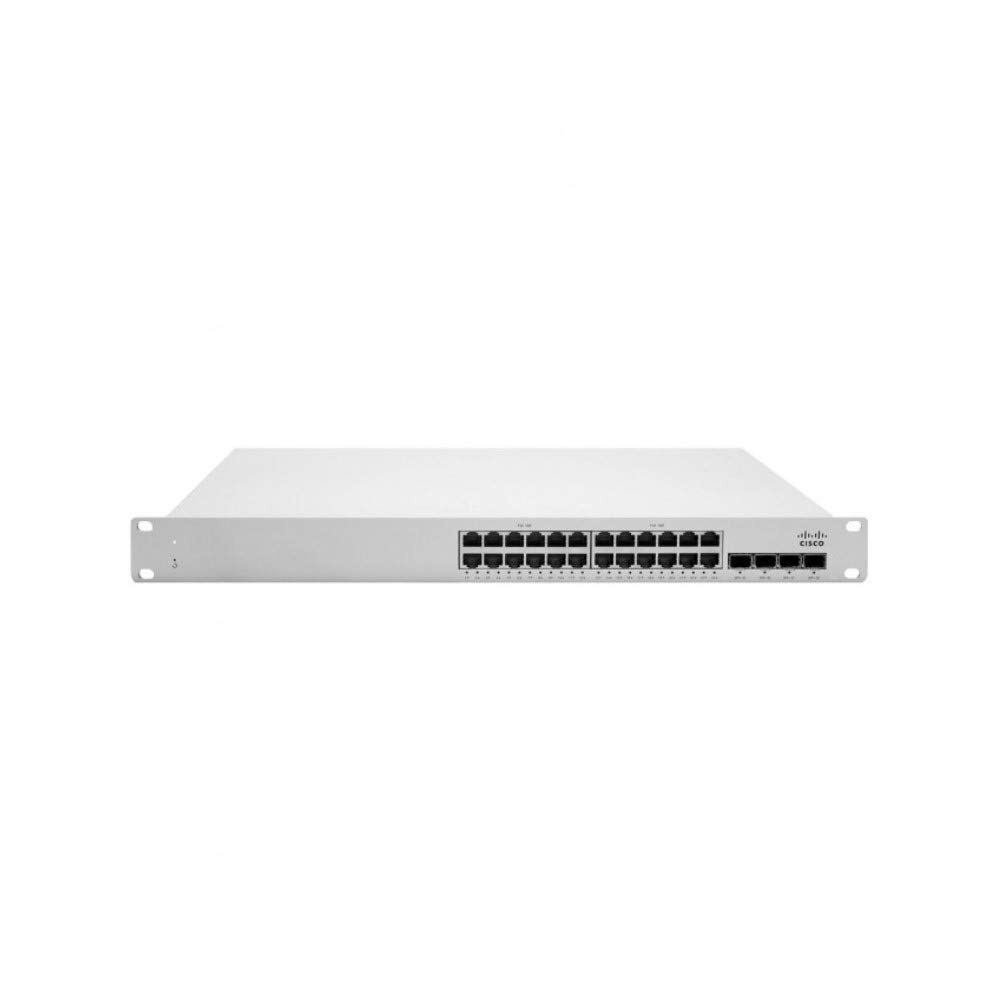 Cisco Meraki MS350-24P L3 Stck Cld-Mngd 24x GigE 370W PoE Switch Plus MS350-24P Enterprise Security and Support 3YR BDL
