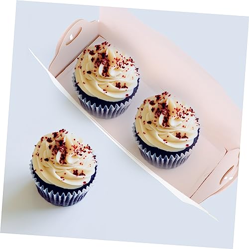 Cabilock 6pcs Packing Boxes Portable Cake Box Cupcake Decorating Donut Boxes Marble Pattern Cake Boxes Cupcakes Containers Paper Cake Boxes Handheld Candy Boxes Cardboard Cupcake Stand Mini