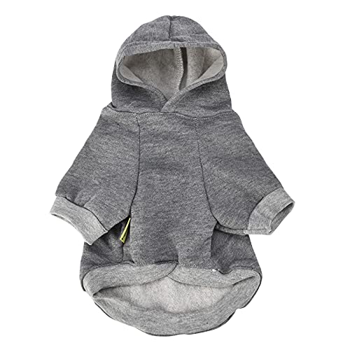 Breathable Dog Outfit Doggies Soft Comfy Sweatshirt Hoodies for Dogs Pet Printed Clothes Pet Dogs Jacket Puppy T Shirts Grey X-Small