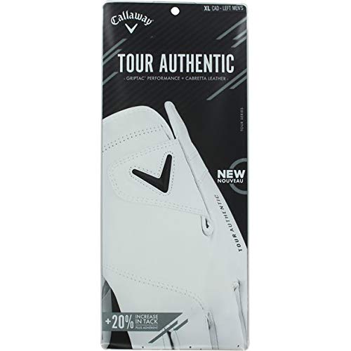 Callaway Golf 2020 Tour Authentic Glove (Right Hand, Men's Standard, Large), White