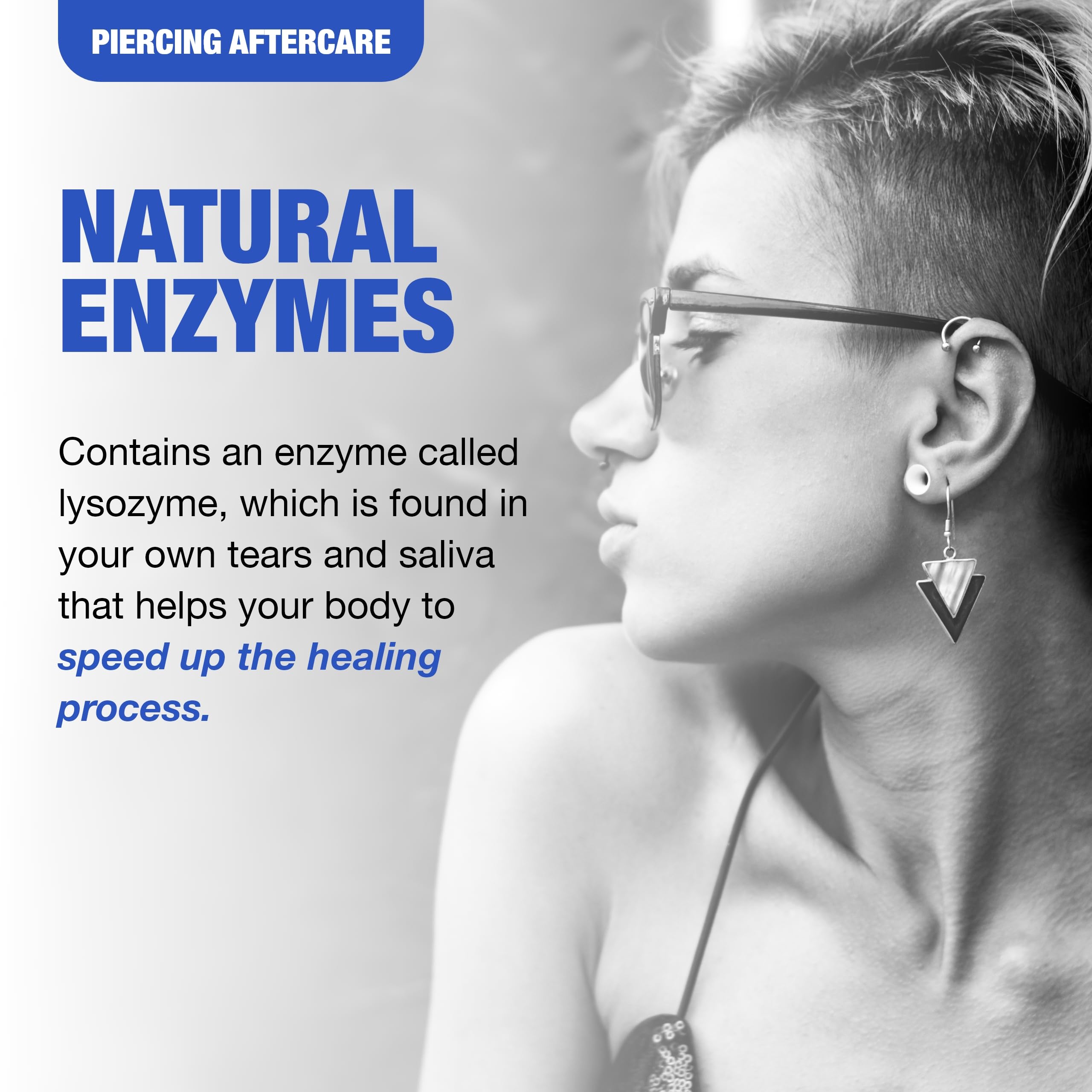 H2Ocean Patented Piercing Aftercare Spray Sea Salt Saline 4oz