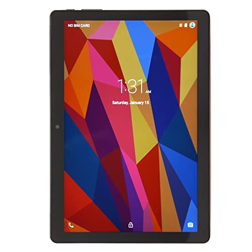 Airshi Portable Tablet, 5G WiFi Dual Band Call Support 4G RAM 128G ROM 10 Inch Tablet Octa Core Processor 100-240V for Home for Travel (Gold)