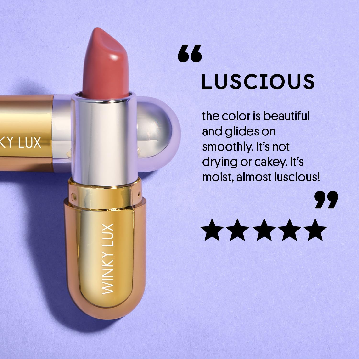 Winky Lux Matte Lip Velour, 24-Hour Long Lasting Lipstick, Hydrating with Castor Seed Oil and Vanilla for Everyday Wear. 0.14 Oz, Pippy