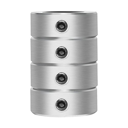AZSSMUK 5/8" Bore Solid Steel Style Zinc Plated Set Screw Shaft Collars for Lawn Tractor,Garage Doors