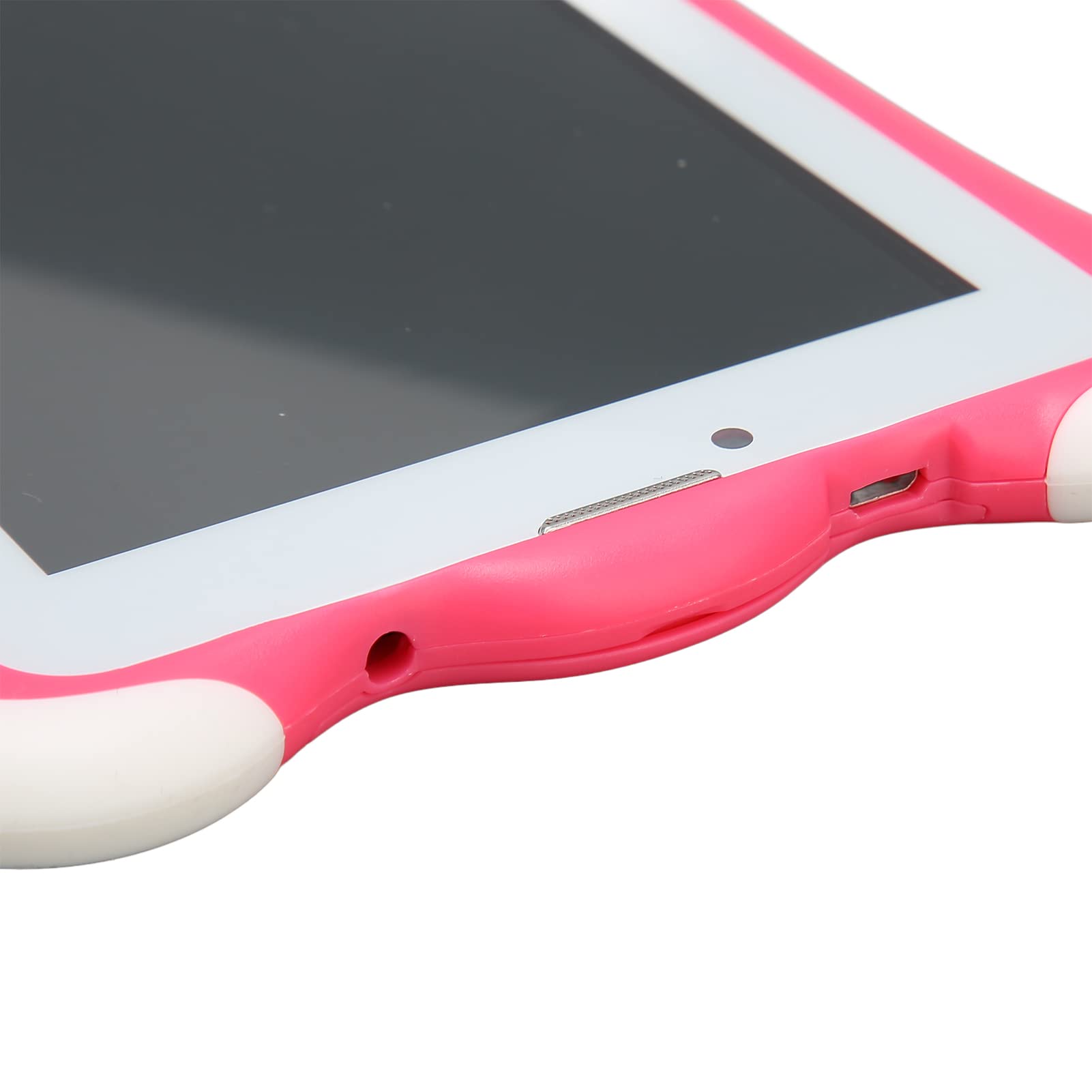 Airshi Toddler Tablet, Pink Dual SIM Dual Standby Eye Protection 7 Inch 1280x800 Kids Tablet for Play (US Plug)