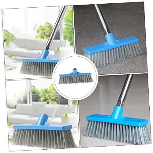 Asakkura 1pc Brooms Multi-Purpose Deck Broom Heavy Rough Indoor Premium Swimming Surface Tile Wall Cleaning Long Stiff Brush Soft for Sweeper Plastic Tub Bristles Floors Accessory