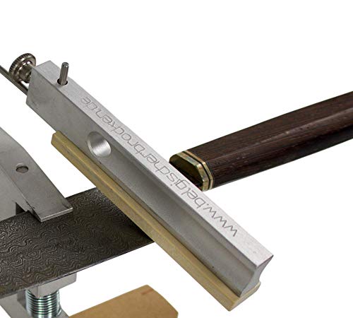 BELGISCHER BROCKEN Dorolist sharpening guide I Yellow Belgian Whestone 8000-10000 on aluminum support I format 3,94 x0,67x0,24in I knife sharpener compatible with Lansky-EZE Lap grinding system