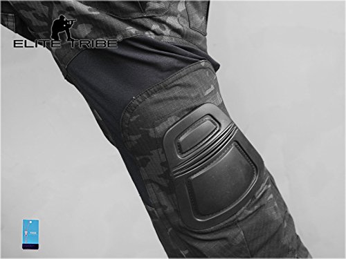 Airsoft Military BDU Tactical Suit Combat Gen3 Uniform Shirt Pants Multicam Black (L)