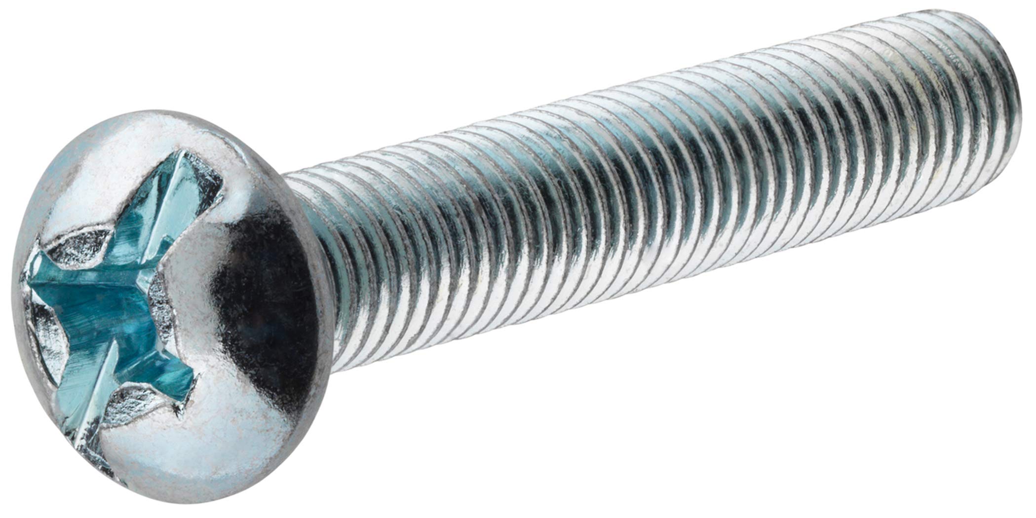 Hillman Group 90413 1/4-20-Inch x 2-1/2-Inch Combo, 100-Pack Zinc Round Head Combination Machine Screw, 1/4" x 2-1/2", 100 Pieces