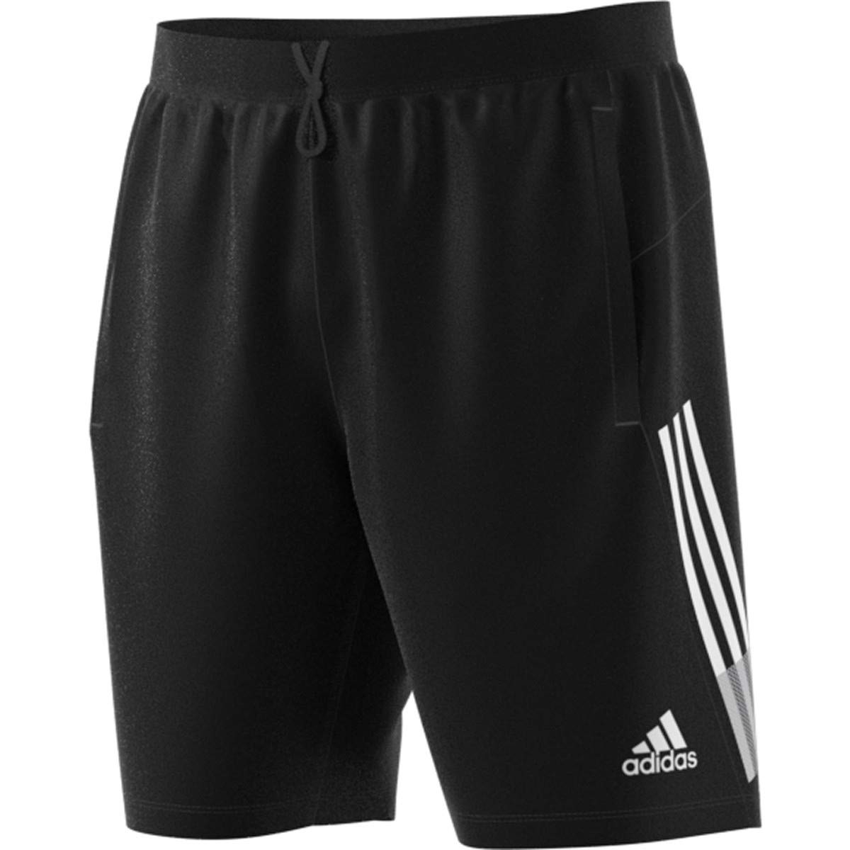 adidas Men's 4Krft 9" Sport 3-Stripes Shorts, Active Red/Black, Large