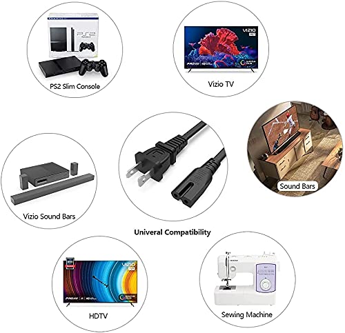 CHENLAN New AV Cable & AC Power Cord Bundle for Original Playstation 2