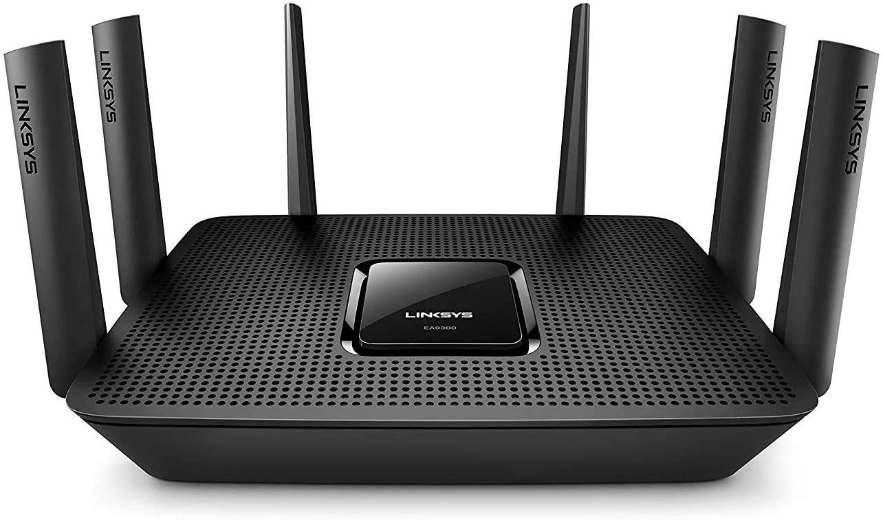 Linksys Max-Stream AC4000 MU-MIMO Wi-Fi Tri-Band Router, Compatible with Alexa (EA9300) (Renewed)