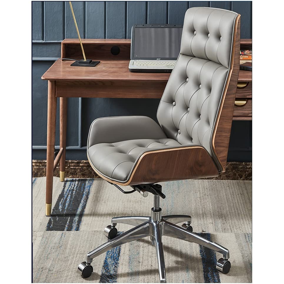 BZLSFHZ Executive Massage Ergonomic Swivel High Back Thick Cushion PU Leather Office Chair