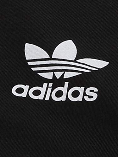 adidas Originals unisex-youth 3-Stripes Tee Black/White Medium