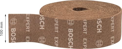 Bosch Professional 1x Expert N880 Fleece Roll (for Steel Sheets, Width 100 mm, Length 10 m, Accessories Hand Sanding)