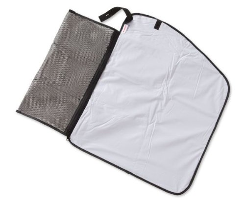 Diono Change 'n Go Baby Diaper Changing Mat, Portable, Lightweight Travel Diaper Station Kit With Waterproof Cushioned Pad, Black