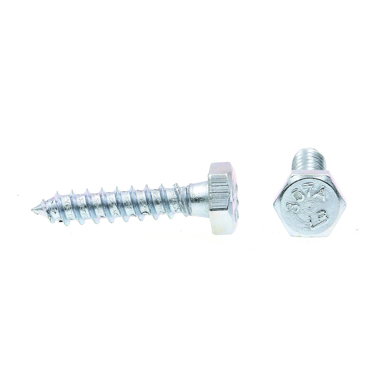 Prime-Line 9054907 Hex Lag Screws, 1/4 In. X 1-1/4 In., A307 Grade A Zinc Plated Steel (100 Pack)
