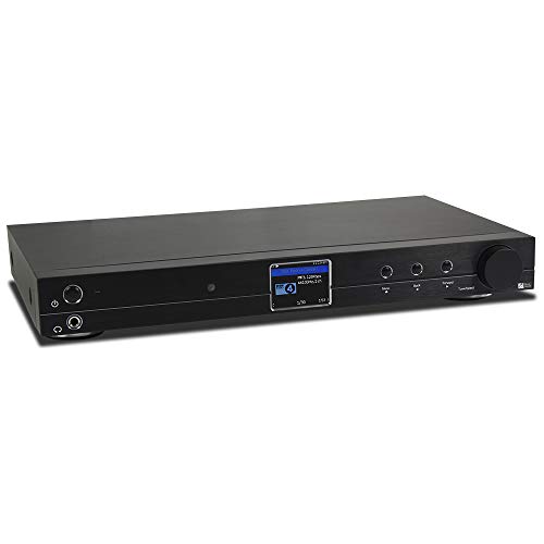 Ocean Digital WiFi Internet Component Radio Tuner (430 mm) WR10 FM/ Ethernet Bluetooth Receiver 2.4" Color Display with Digital Output to Connect Hi-Fi System -Black