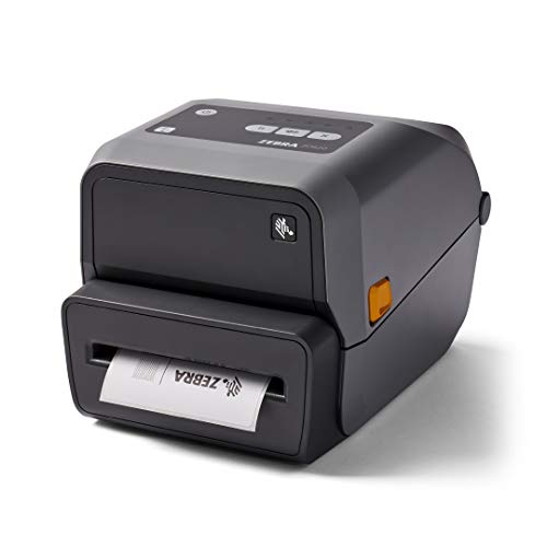 ZEBRA ZD620t Thermal Transfer Desktop Printer 300 dpi Print Width 4 in Ethernet Serial USB Cutter Preinstalled ZD62043-T21F00EZ