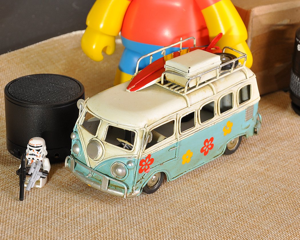 Camper Van Model 6.3 Inches Retro Classic Camper Van T1 Style Metal Beach Bus Vehicle Home Decor - Ideal Birthday Surprise for Boyfriend - Blue