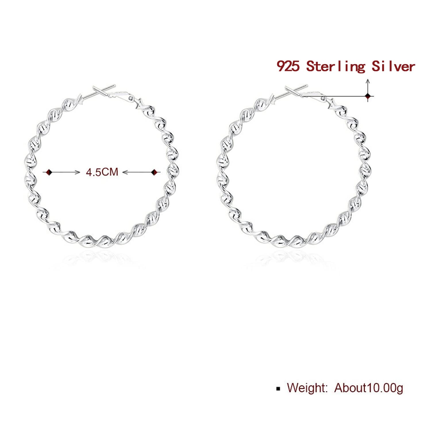 925 Sterling Silver Simple Water Drop Earrings for Women Teardrop Dangle Earrings Lighweight Jewelry