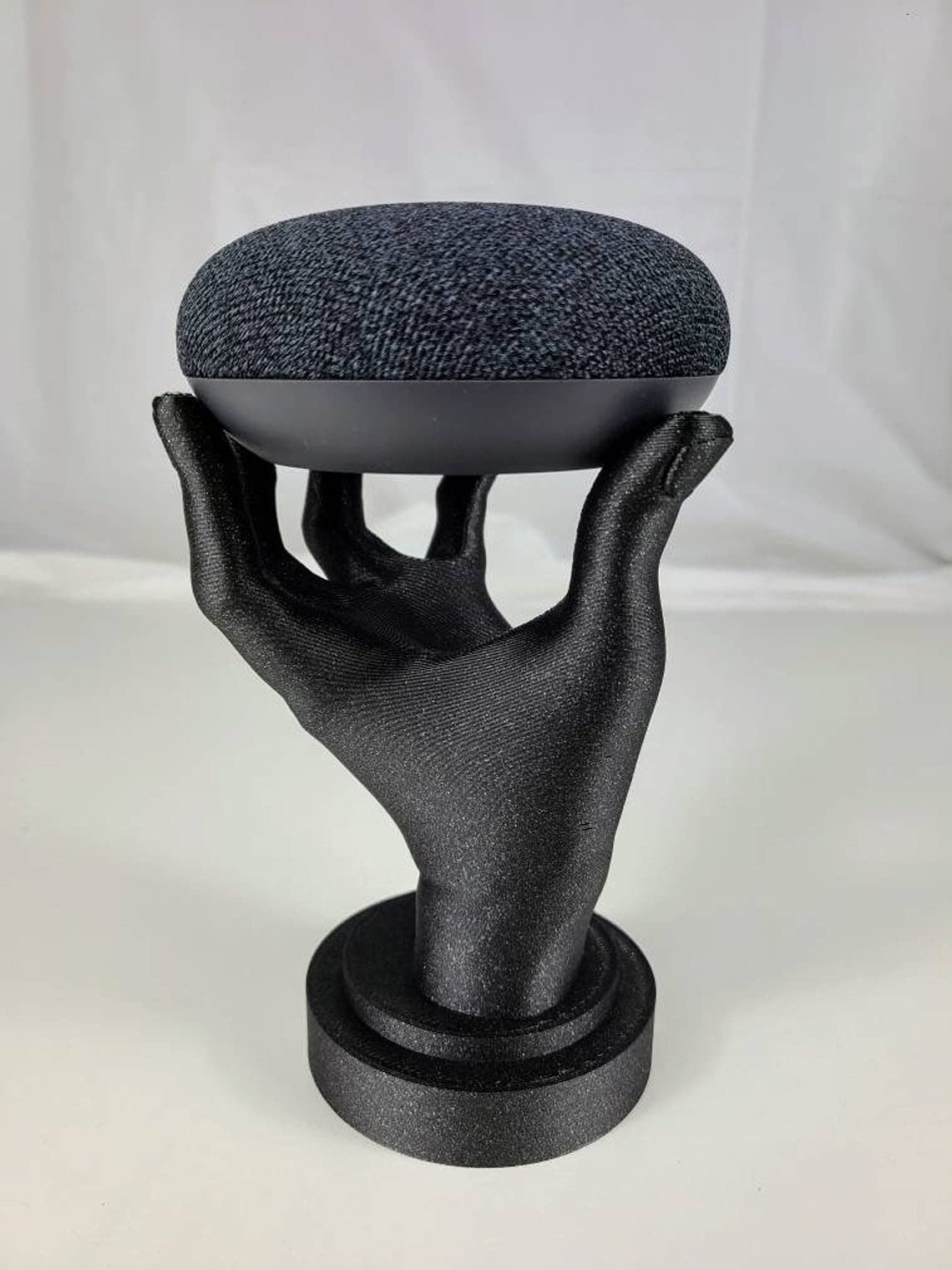 Dancyn Studios Living Hand Stand for Google Home Mini & Google Nest Mini, Echo Dot 3rd Generation Smart Home Audio Speakers, Sparkle Black, One Size