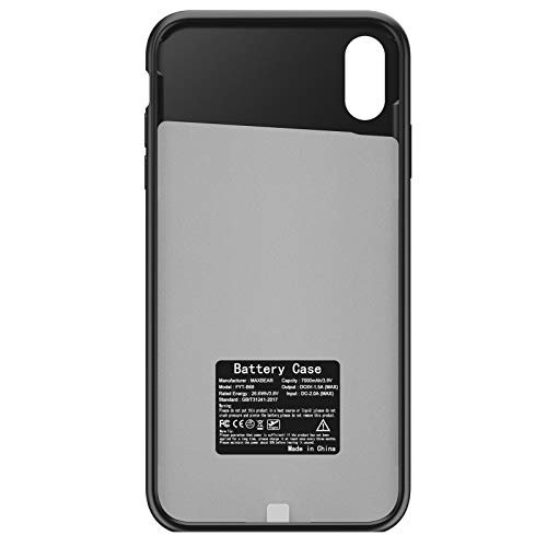 Battery Case for iPhone XR, Newest 7000mAh Slim Portable Protective Charging case Compatible with iPhone XR (6.1 inch) Rechargeable Battery Pack Charger Case (Black)