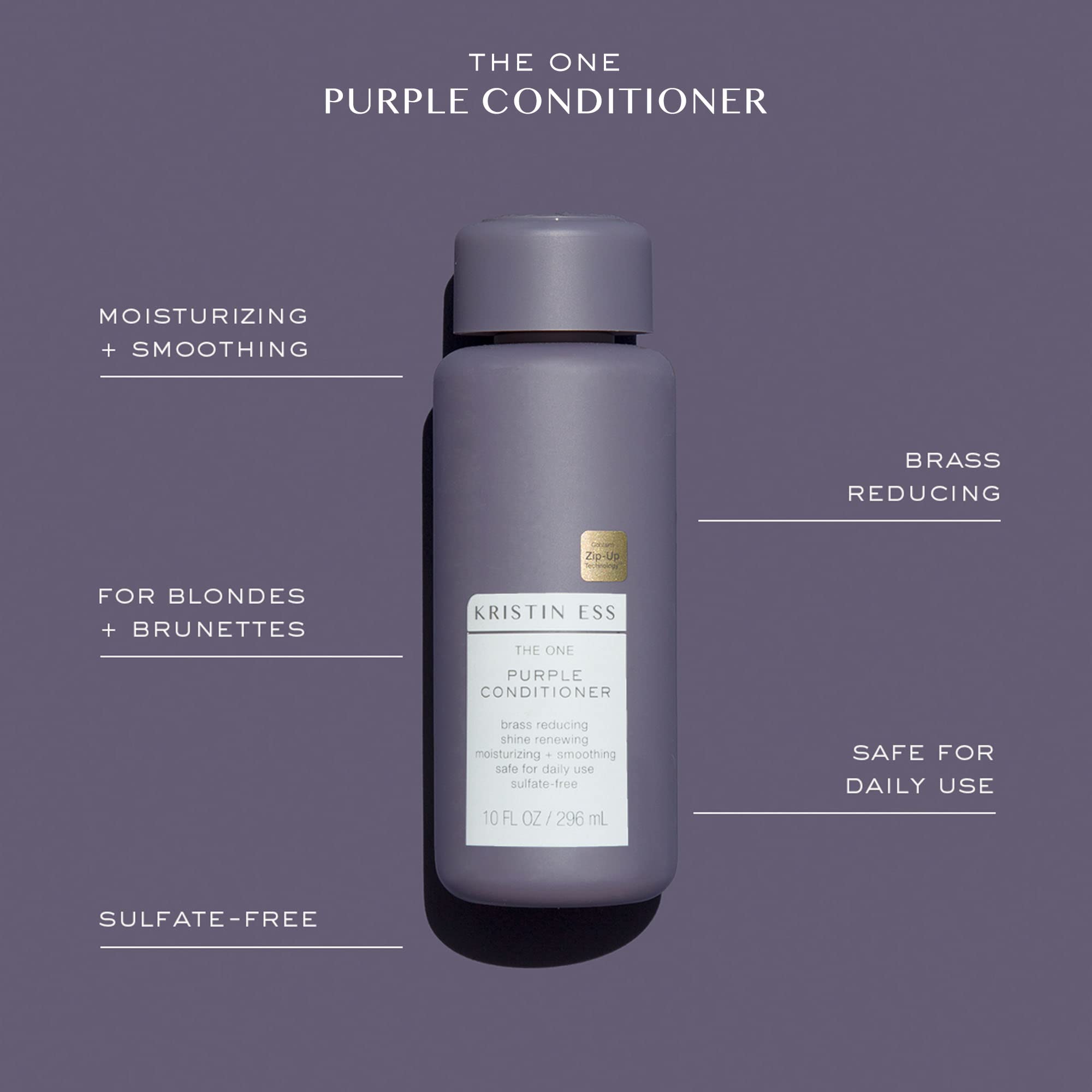 Kristin Ess The One Purple Shampoo and Conditioner Set, 10 fl. oz. each
