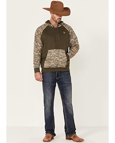 Ariat Male Patriot Hoodie Sage Camo X-Large