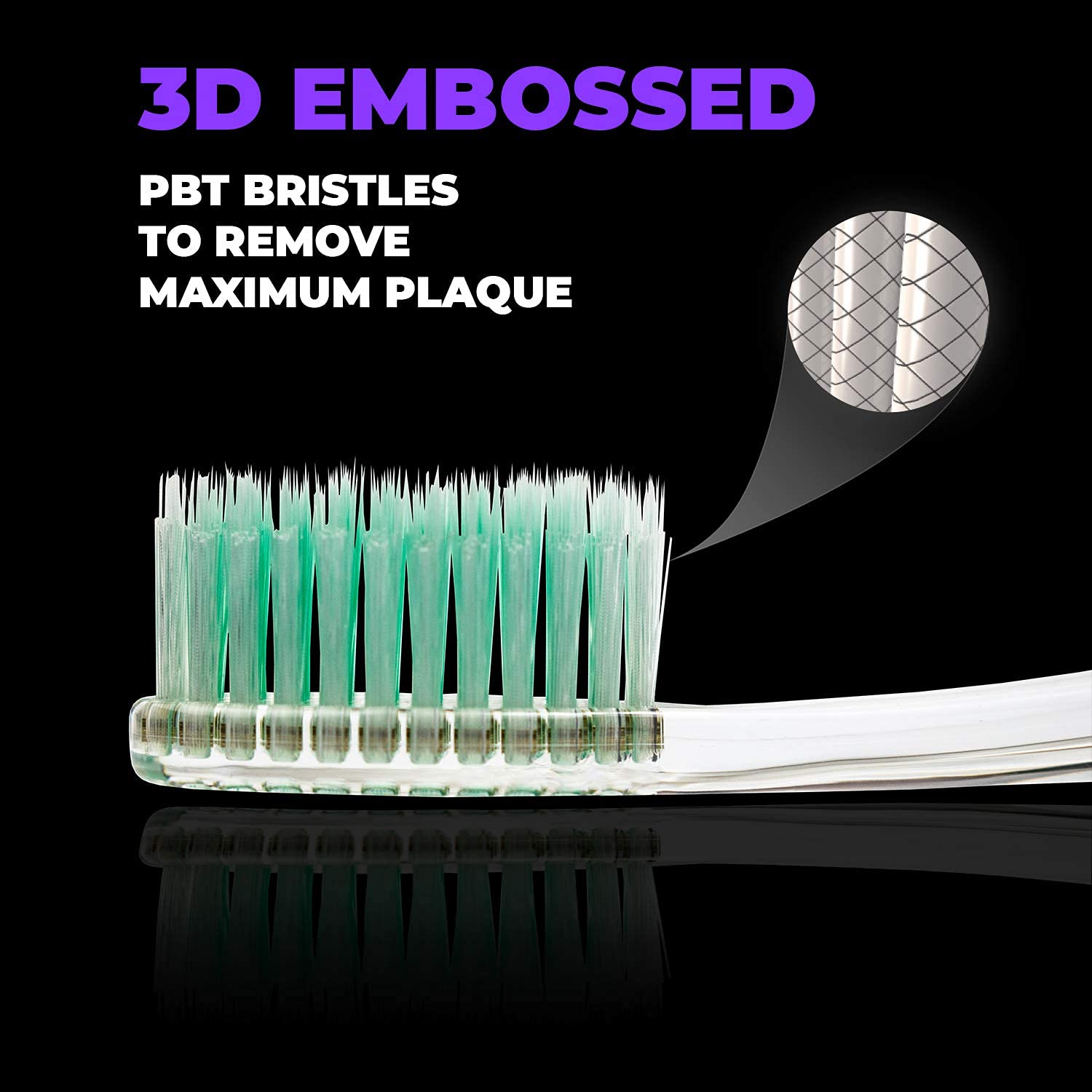 Solodent Toothbrush Soft, Silver & Jade Flossing Bristles (Pack of 2) Colors May Vary