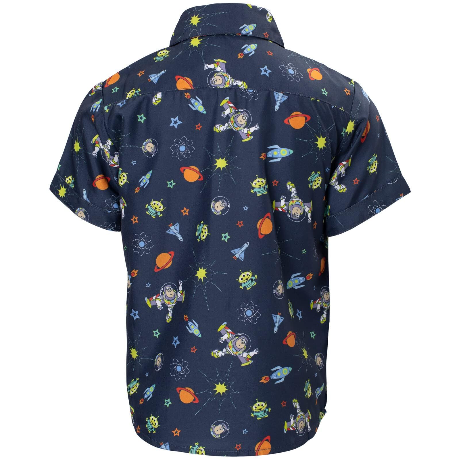 Disney Pixar Toy Story Buzz Lightyear Little Boys Button Down Dress Shirt 6