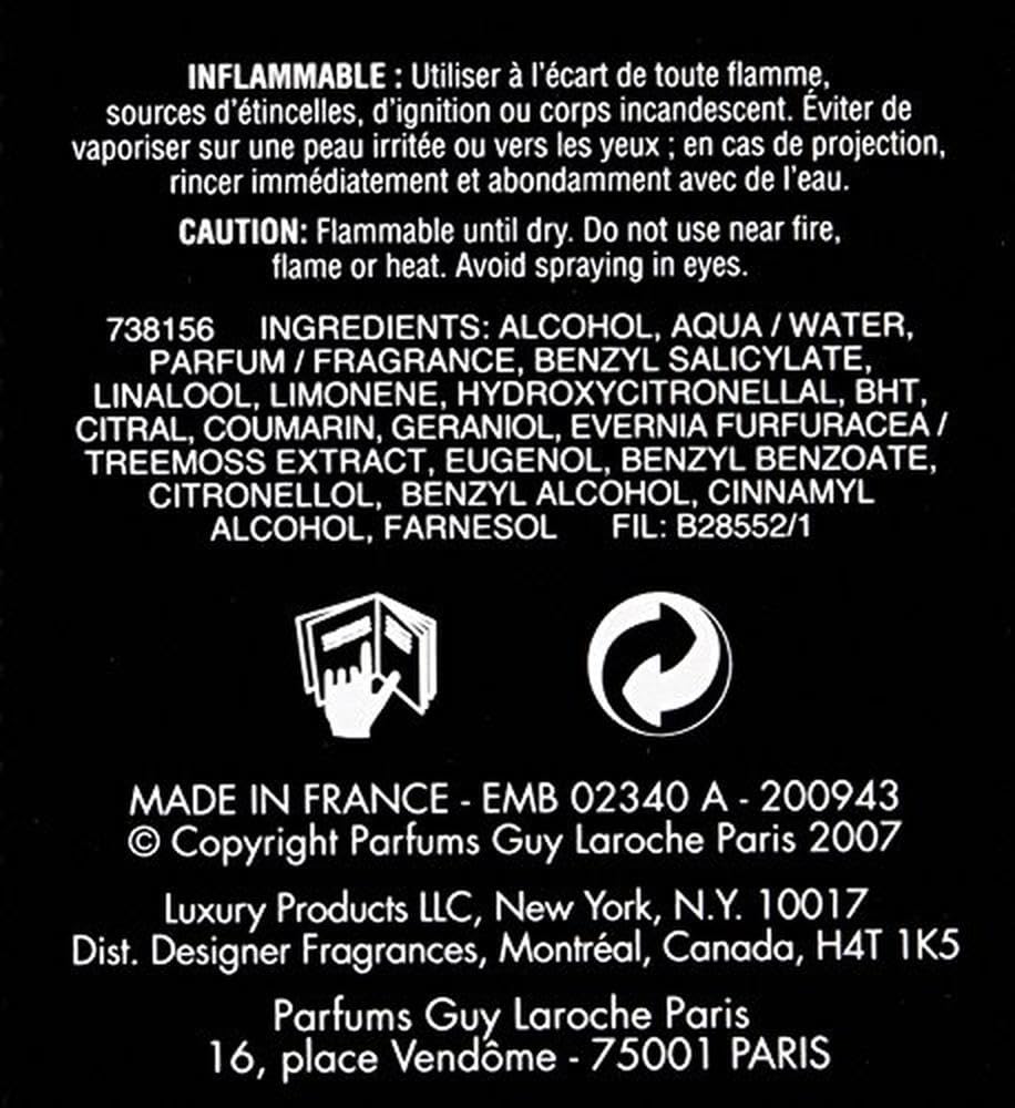 Guy Laroche For Men. Eau De Toilette Spray 3.4 Fl Oz