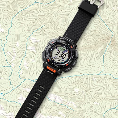 Casio Pro Trek Bio Mass Tough Solar Triple Sensor w/Thermometer Altimeter Barometer Compass World Time Men's Watch PRG340-1