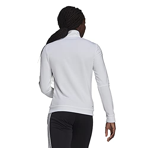 adidas Women's Sereno Track Jacket, White/Black, Medium