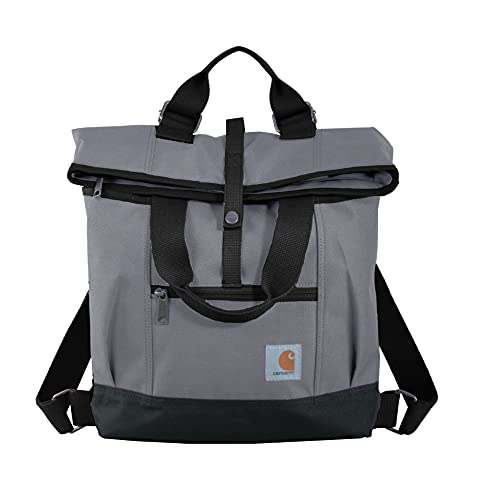 Carhartt Women's Legacy Hybrid Convertible Backpack Tote Bag, Grey, One Size