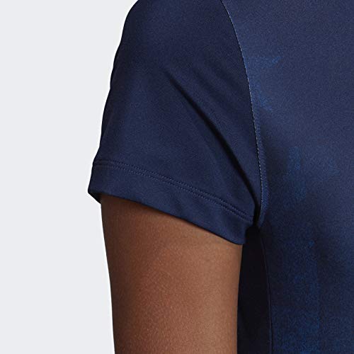 adidas Women's USA Volleyball Primeblue Replica Tee Team Navy Blue/Glory Blue S