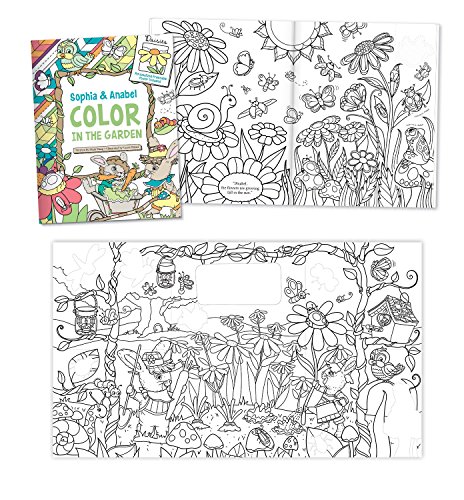 Personalized Coloring & Activity Book for Kids with Sticker Sheet - I See Me! (Garden)